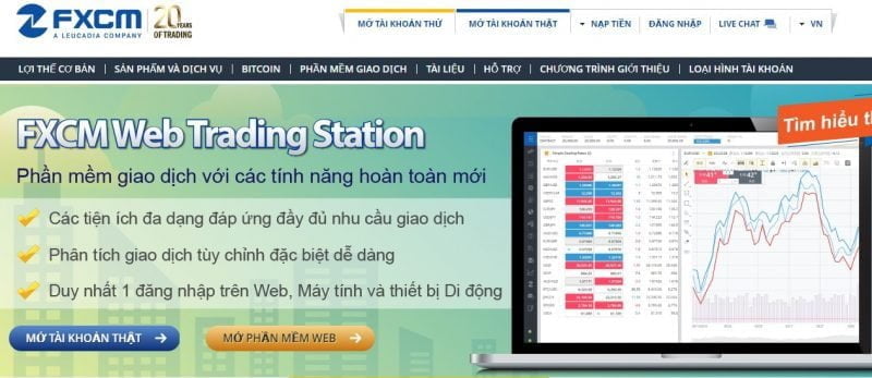 FXCM là gì? Review sàn FXCM về nền tảng giao dịch, sản phẩm, loại tài khoản,...