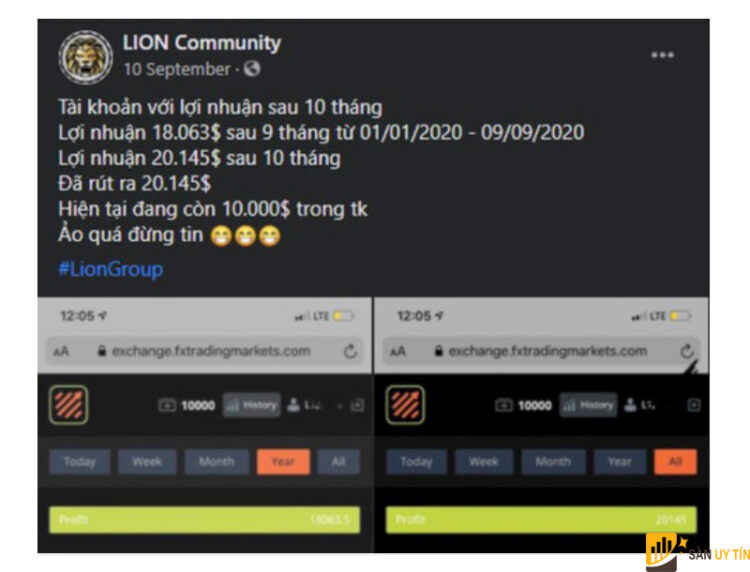 Đánh giá mới nhất sàn Lion Broker: Lừa đảo hay đáng đầu tư?